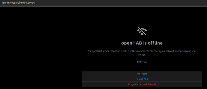 OpenHAB is offline error - Android App - openHAB Community