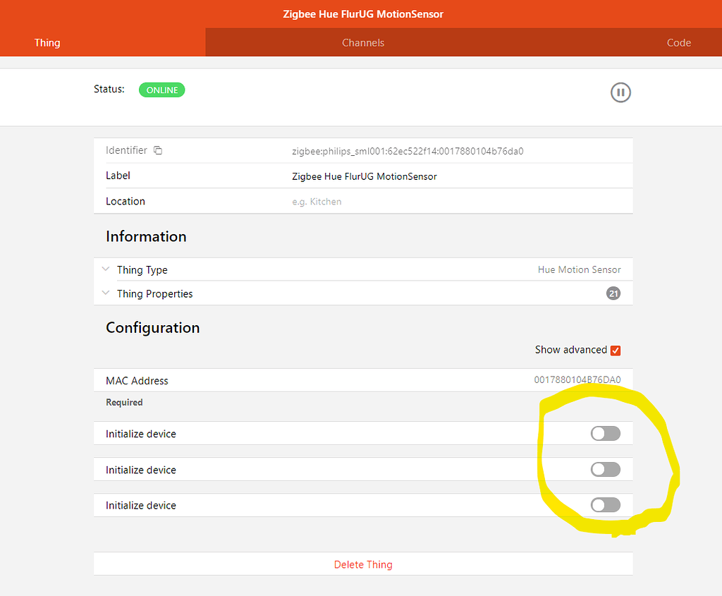 Zigbee Binding, whats the meaning or effect of Initialize device? - Bindings - openHAB Community