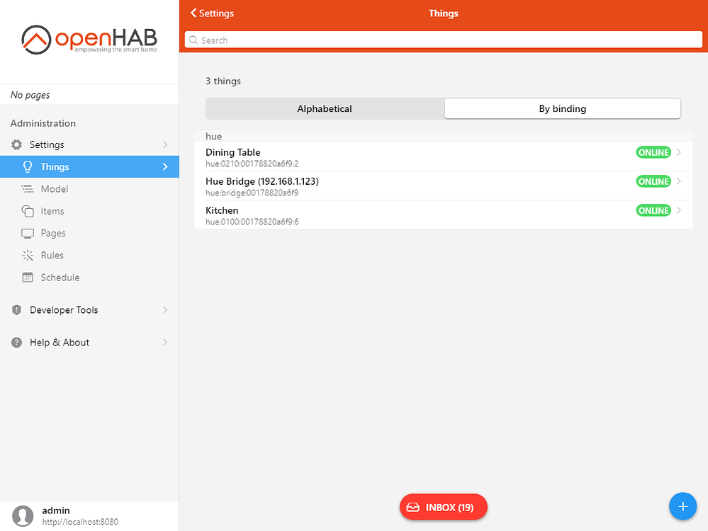 Getting Started with OH3: rewriting the tutorial - 3. Adding a Thing (simple) - Documentation ...