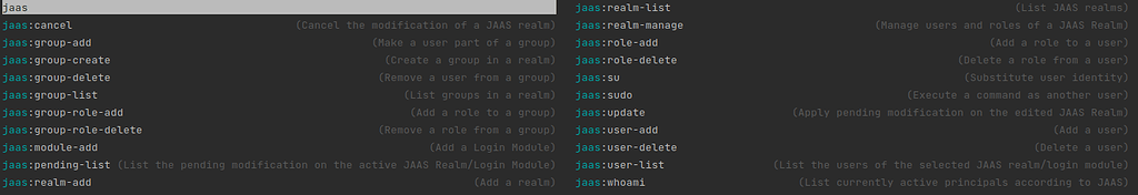 Is the management of user roles in the karaf framework using jaas useful? - Development ...