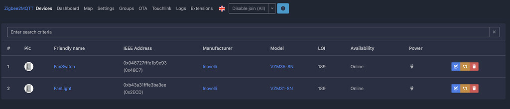 MQTT Broker shows Online, Zigbee Switch(es) show up in zigbee2mqtt, MQTT Thing shows offline ...