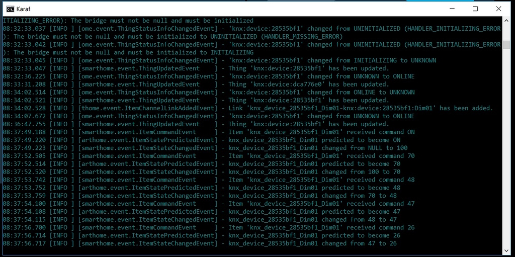 Solved Knx Commands Dont Get Send To The Knx Bus Bindings Openhab Community 