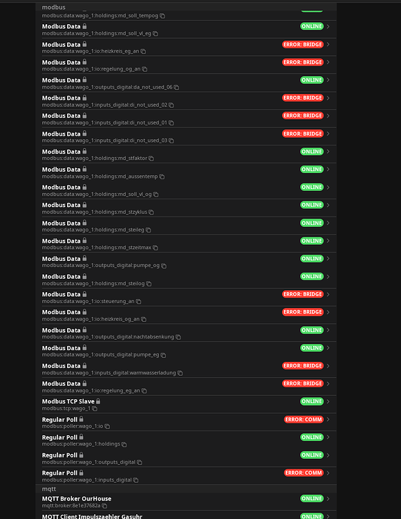 Modbus binding, problems with silently disconnected items - Bindings - openHAB Community