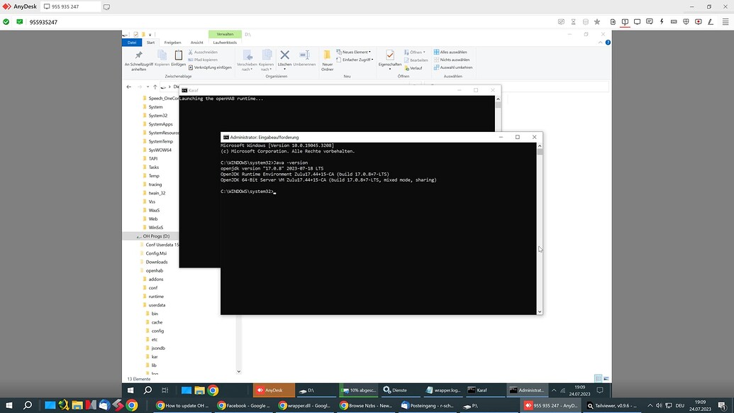 How to update OH windows Version? - Installation - openHAB Community