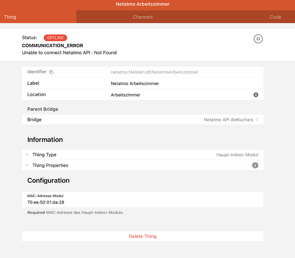 Unable to connect Netatmo API : Not Found - Bindings - openHAB Community