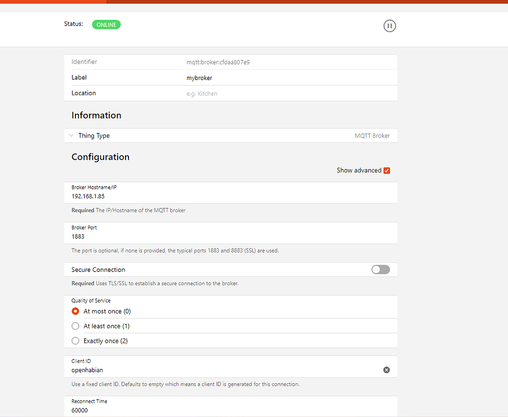 Mqtt problem - Migration - openHAB Community