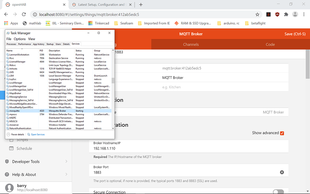 Windows 10 Mqtt Setup Errors Mosquitto Fault Beginners Openhab