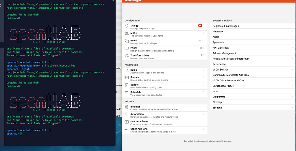 Homekit settings are not visible - Other - openHAB Community
