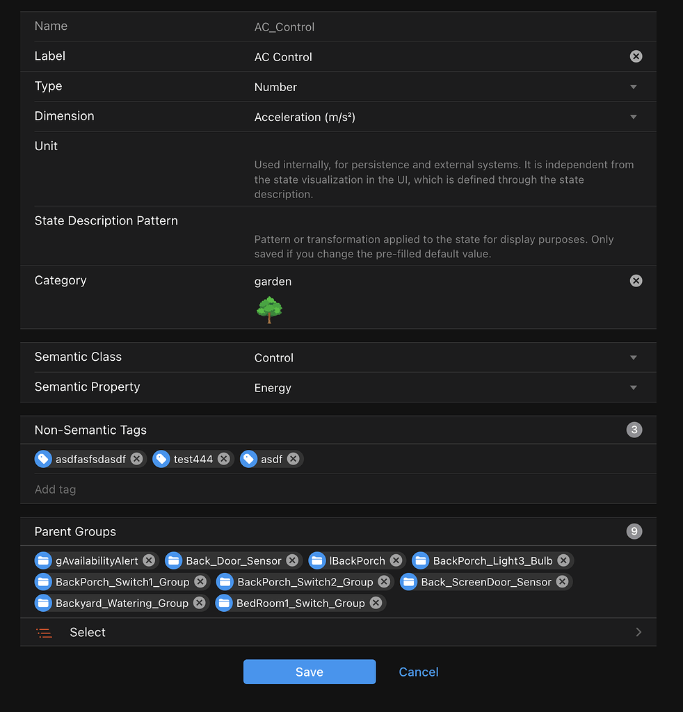 Item editor - Development - openHAB Community
