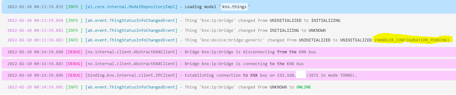 OH3 - KNX:Status: UNINITIALIZED HANDLER_CONFIGURATION_PENDING - Beginners - openHAB Community