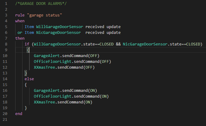 Garage Door Alert 2 Doors - Check if light is on - Scripts & Rules ...
