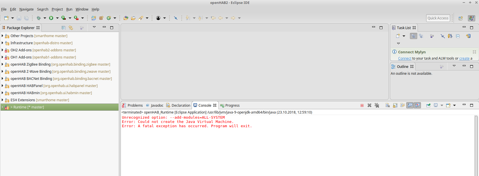 Eclipse Smarthome Development Eclipse Error Ide And Build Openhab Community