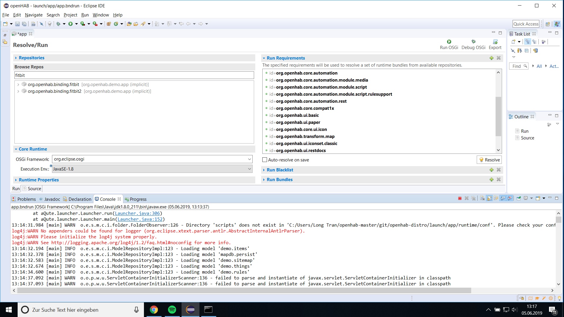 New Binding not listed in Paper UI - IDE & Build - openHAB Community