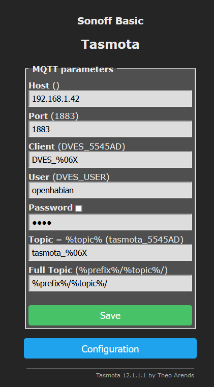 BME680 + Sonoff Basic + Tasmota = air quality sensor - Solutions - openHAB Community