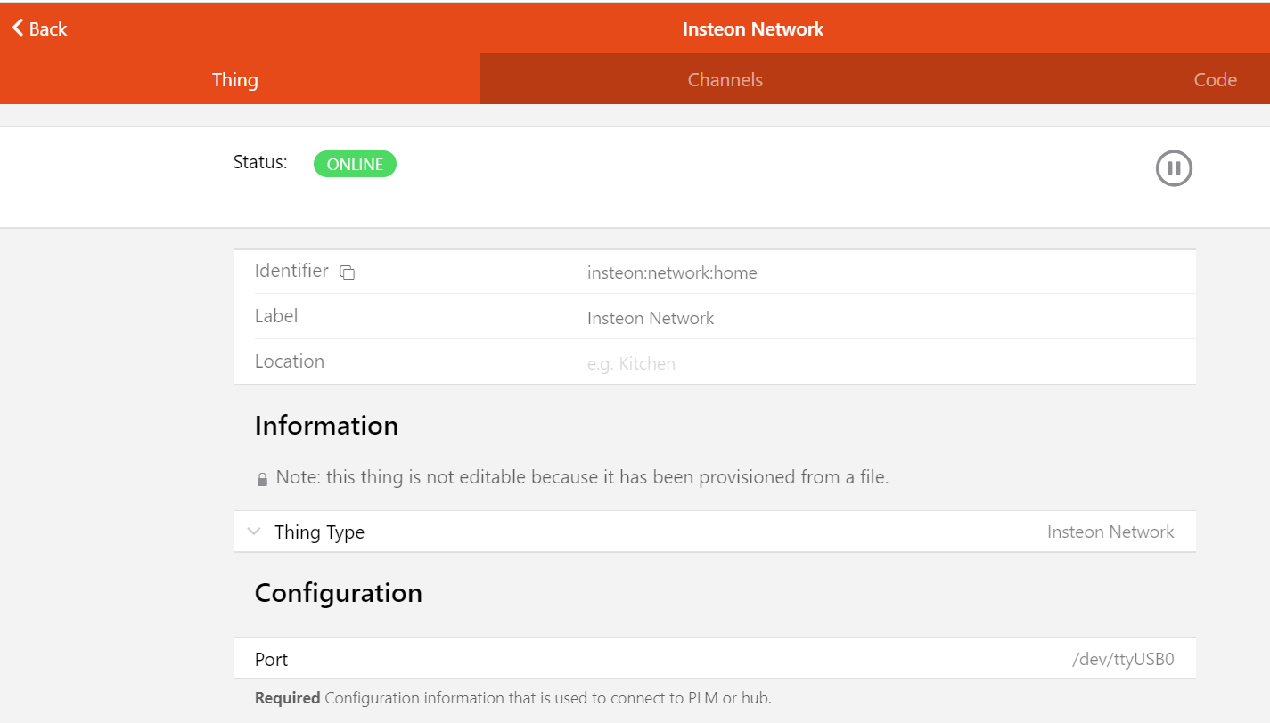 Insteon Binding - BRIDGE_UNINITIALIZED - Installation - openHAB Community