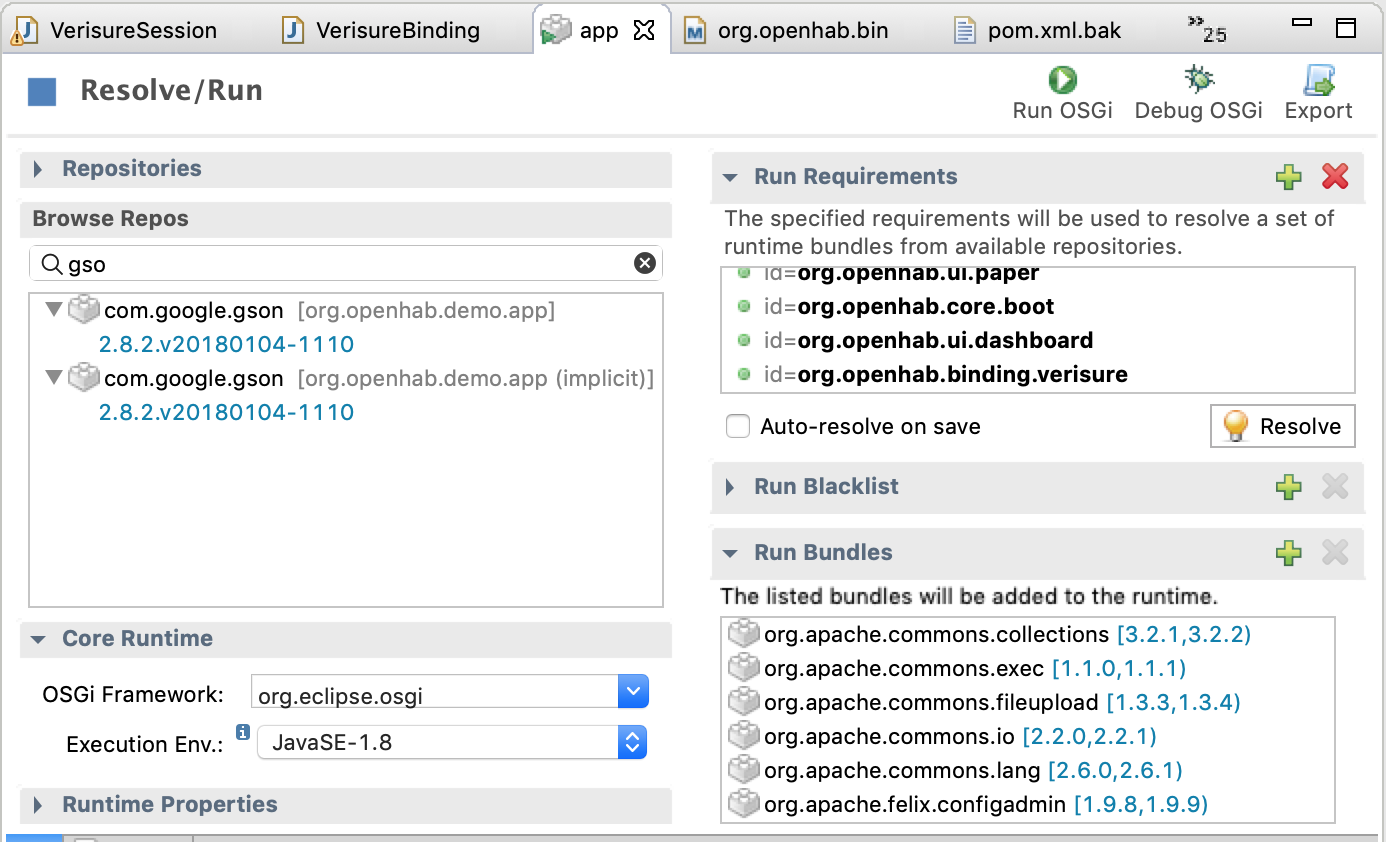 Need Some Help With Setup To Create New Binding Using Mavenbnd Page 3 Ide And Build Openhab