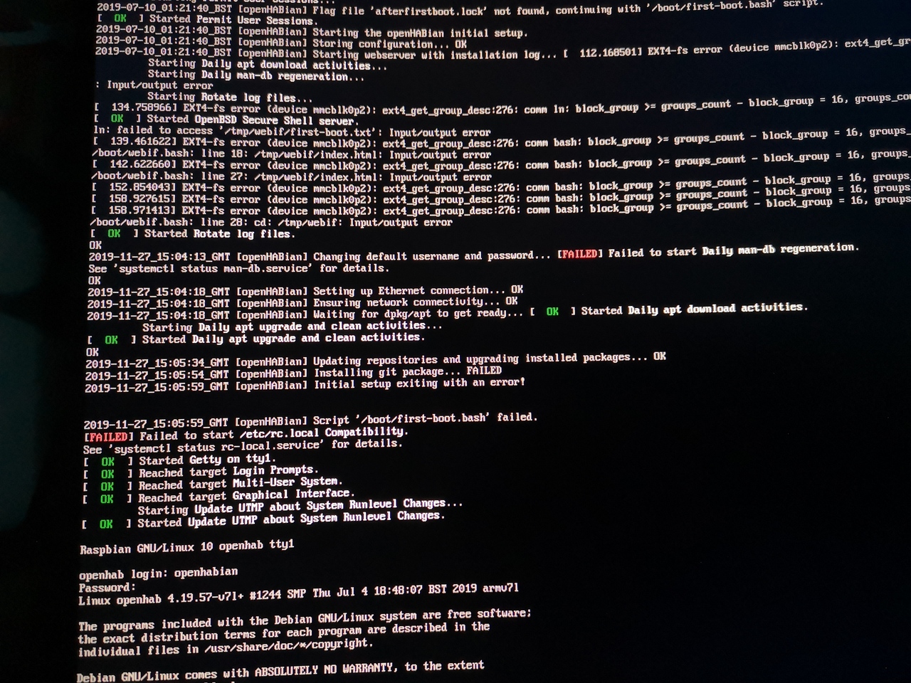 Have a problem installing on the Raspberry pi 4 - Installation - openHAB Community