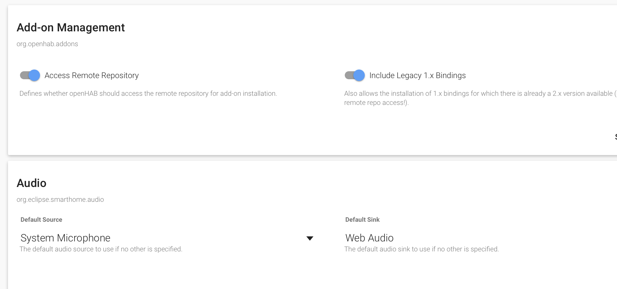 No audio Sound - Beginners - openHAB Community