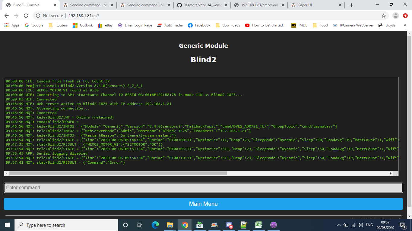 Sending command - Beginners - openHAB Community