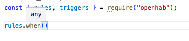 VSCode code completion for file based rules using RuleBuilder - Scripts & Rules - openHAB Community