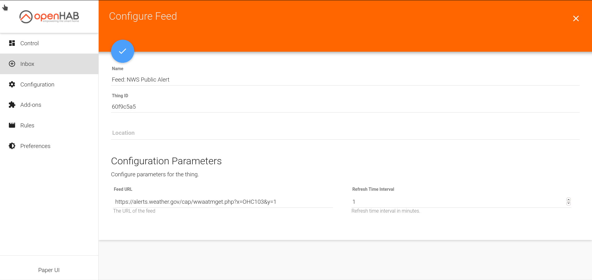 NOAA Weather alerts using RSS feed (US only) - Tutorials & Examples - openHAB Community