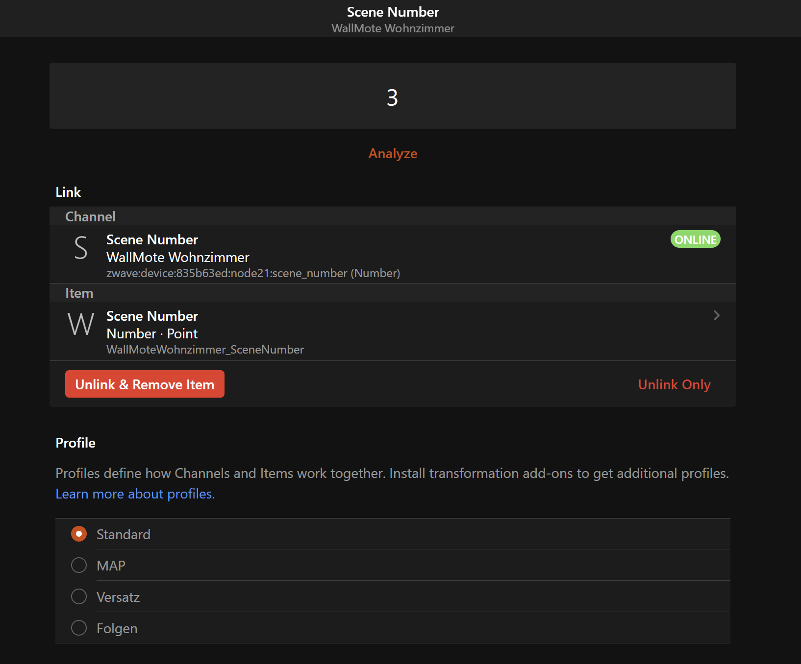 Openhab 3 Aeotec Wallmote Zwave button to control other devices - Best practice - Beginners ...