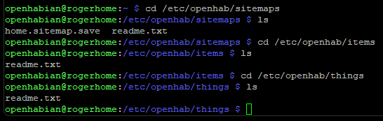 I can't found my sitemaps, items and things files OH3 - items - openHAB Community