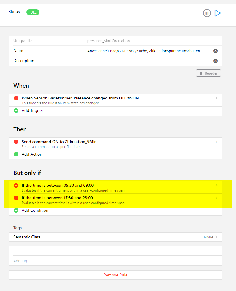 Check But Only If Conditions With OR Scripts Rules OpenHAB