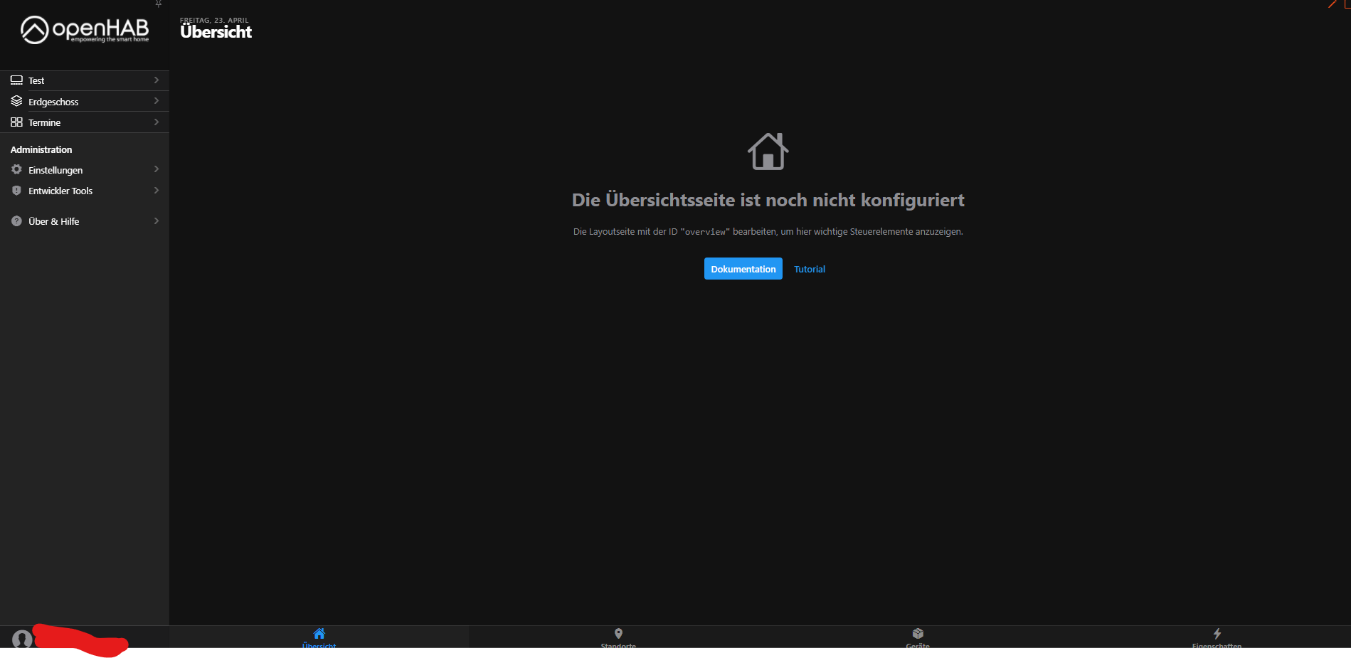 [Solved] openHab 3 UI suddenly shows "Overview not yet configured" and no click works - Runtime ...