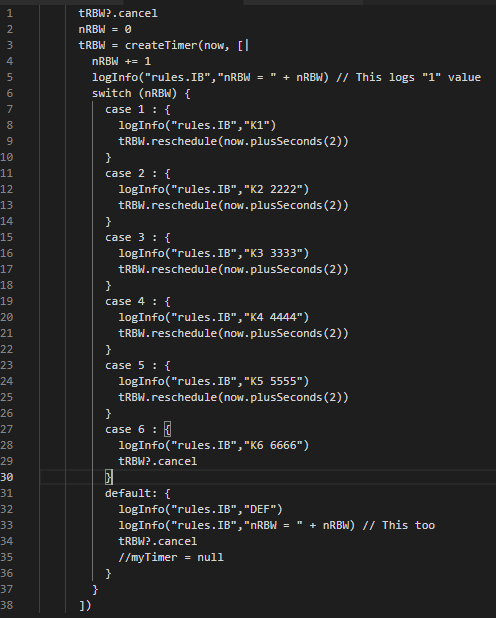 [SOLVED] Rule for gate status monitoring - Scripts & Rules - openHAB Community
