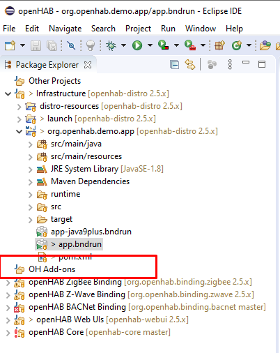 Missing Dependency Running The Demo App In Eclipse Ide And Build Openhab Community