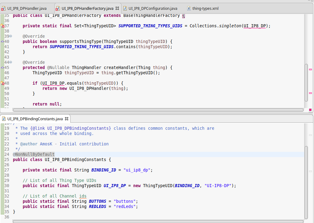 After Updating Code From Skeleton Script Constant Cannot Be Resolved 