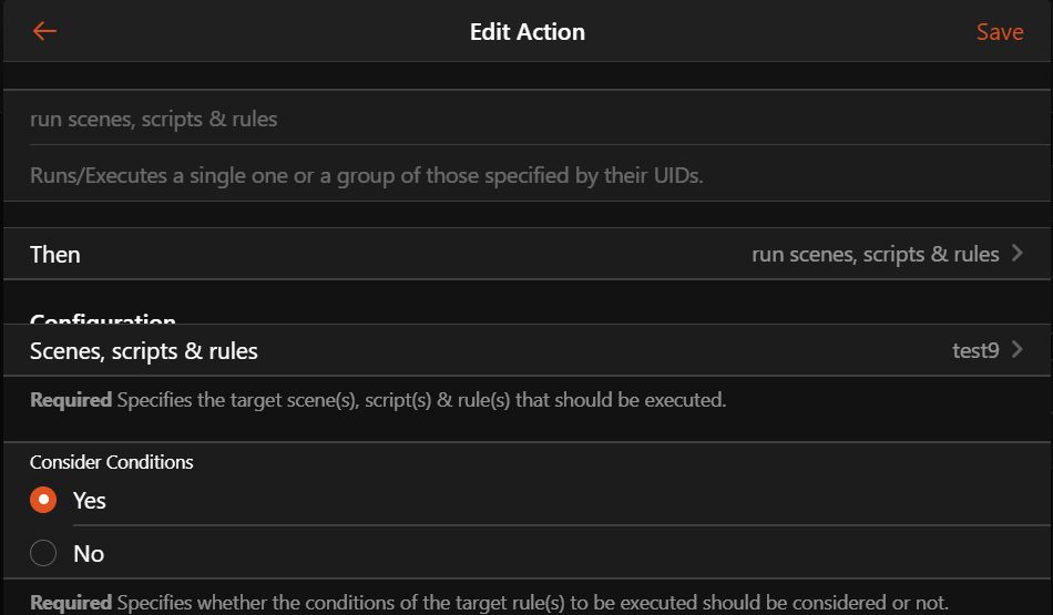 Triggeringitem And Triggeringitemname Don T Get Propagated To Script Run By Gui Defined Rule