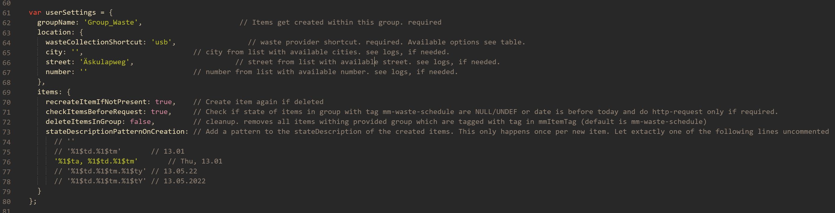 Muellmax Waste Collection Script - Schedules for some german districts - Tutorials & Examples ...