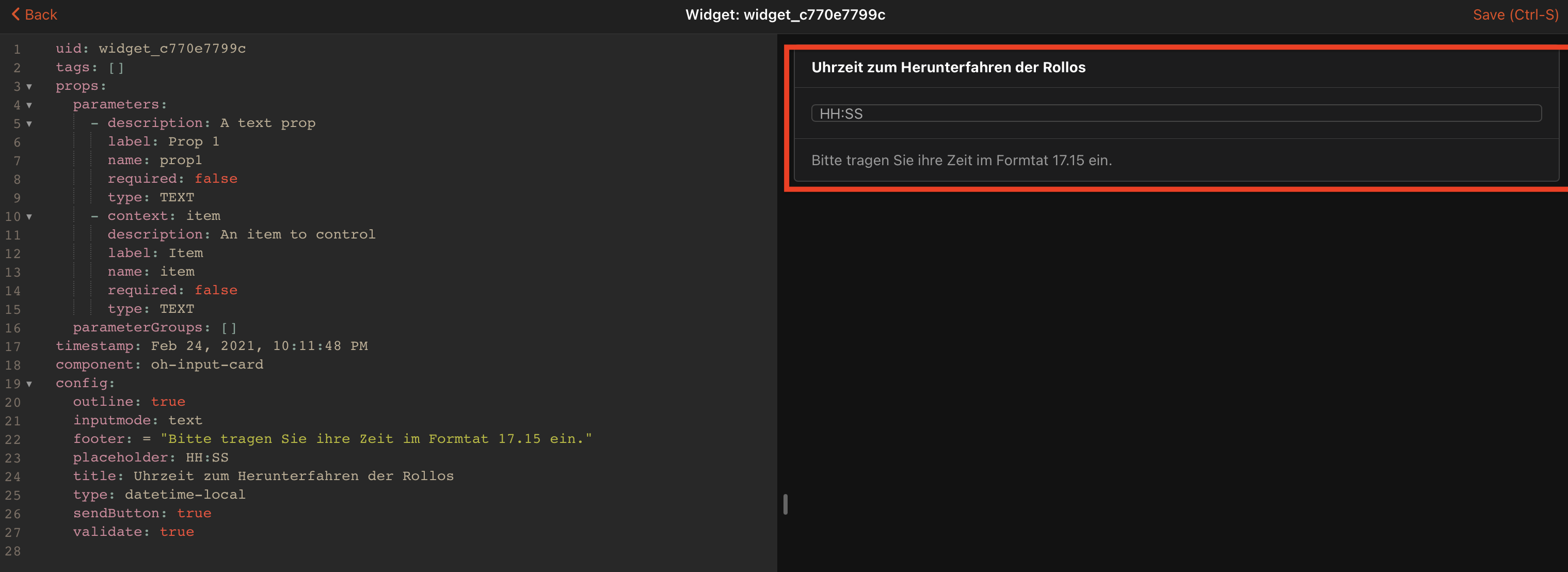 Create an own Overview in the Panel for my family to create own scheduled rules for shutters ...