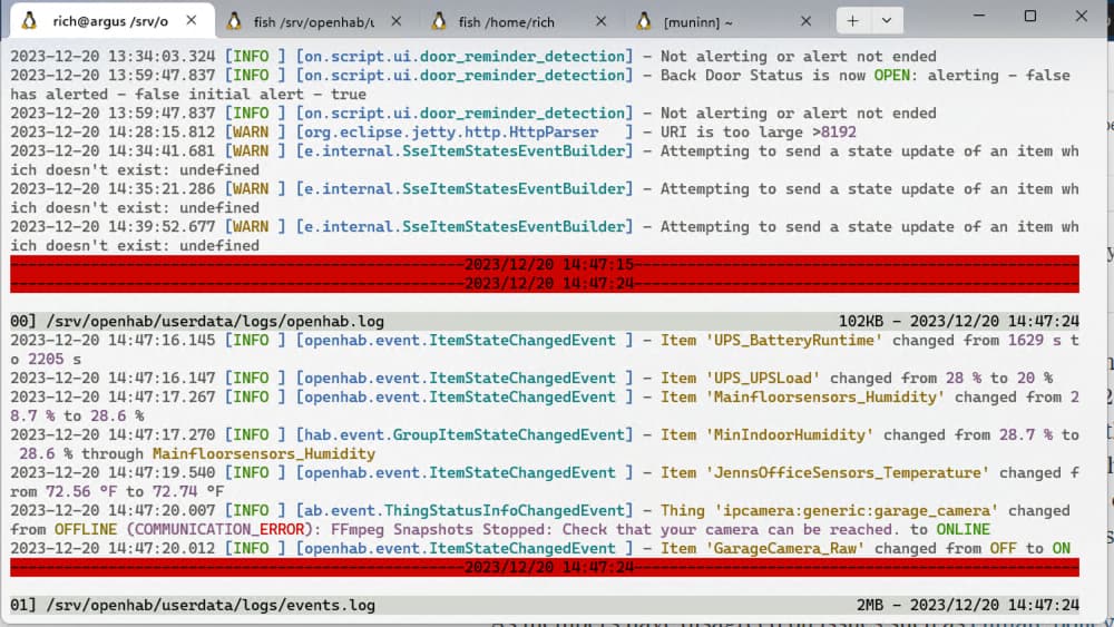 LNAV: interesting log file analyzer for the commandline - Other - openHAB Community