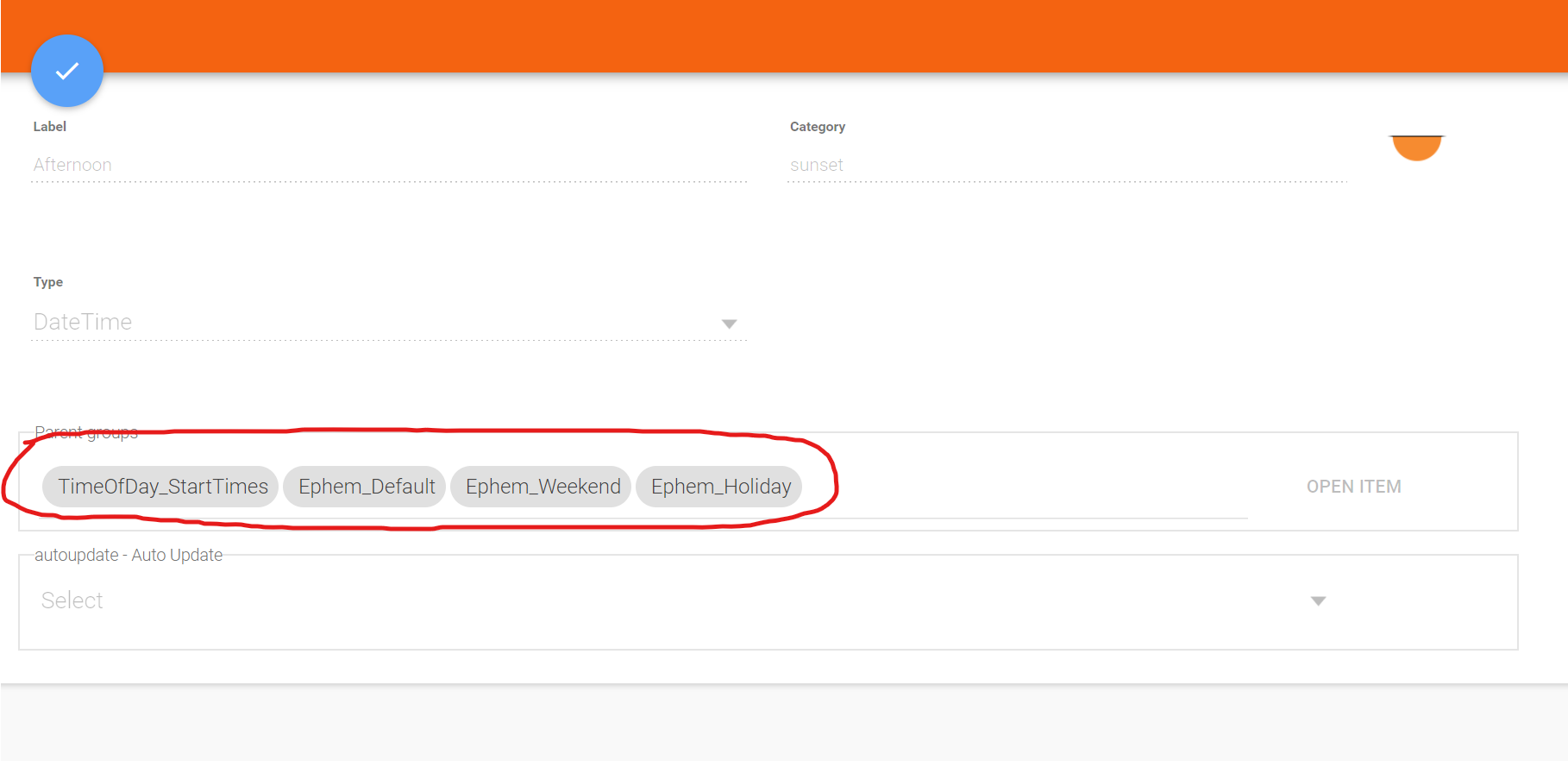 Assign a group to an existing item(Paper UI) - Beginners - openHAB ...