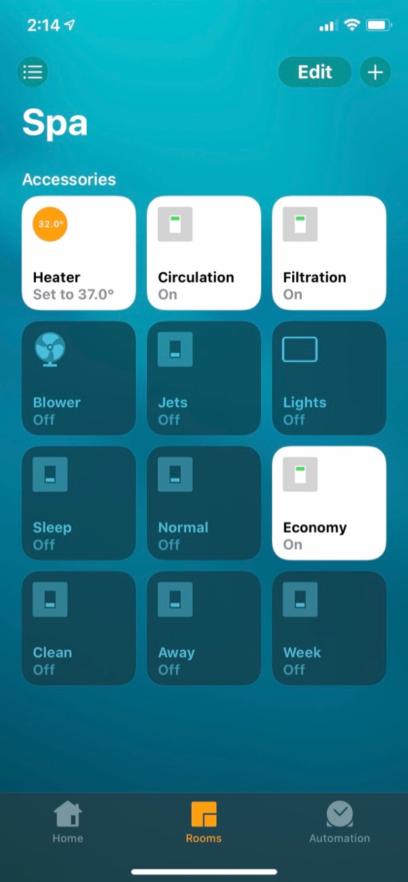 Spa pool automation for SPANET SPALINK pool controller - Home ...