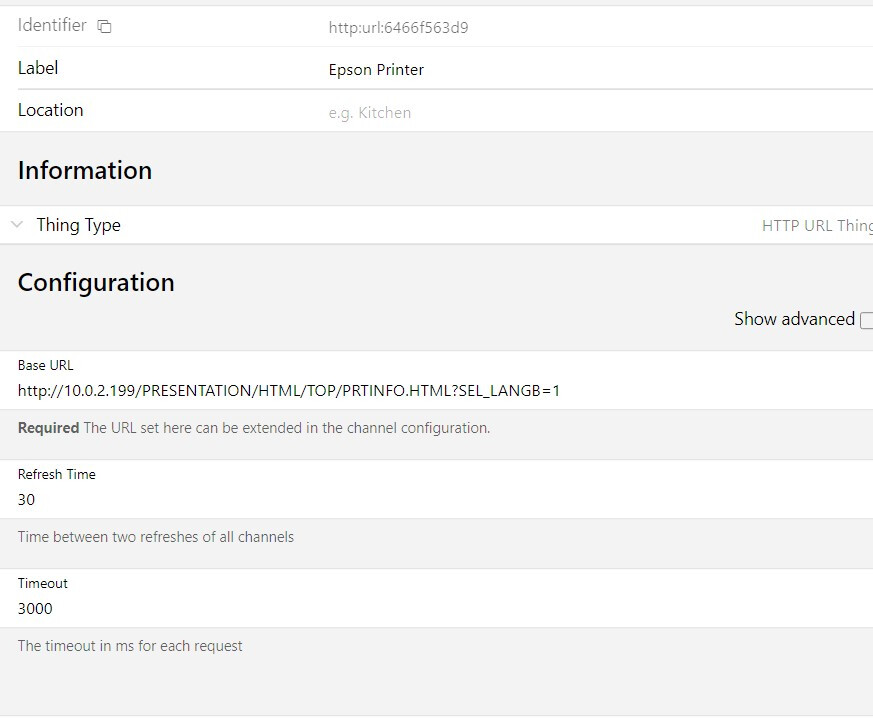 Epson Expression Inket printer using HTTP Binding - Solutions - openHAB Community