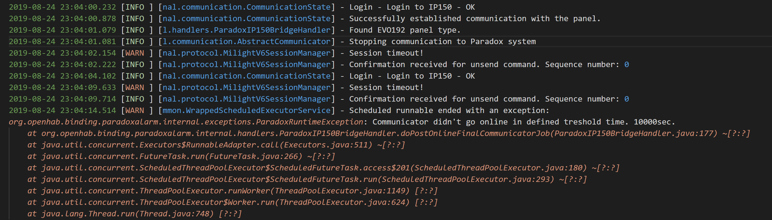 Paradox EVO Binding - Bindings - openHAB Community