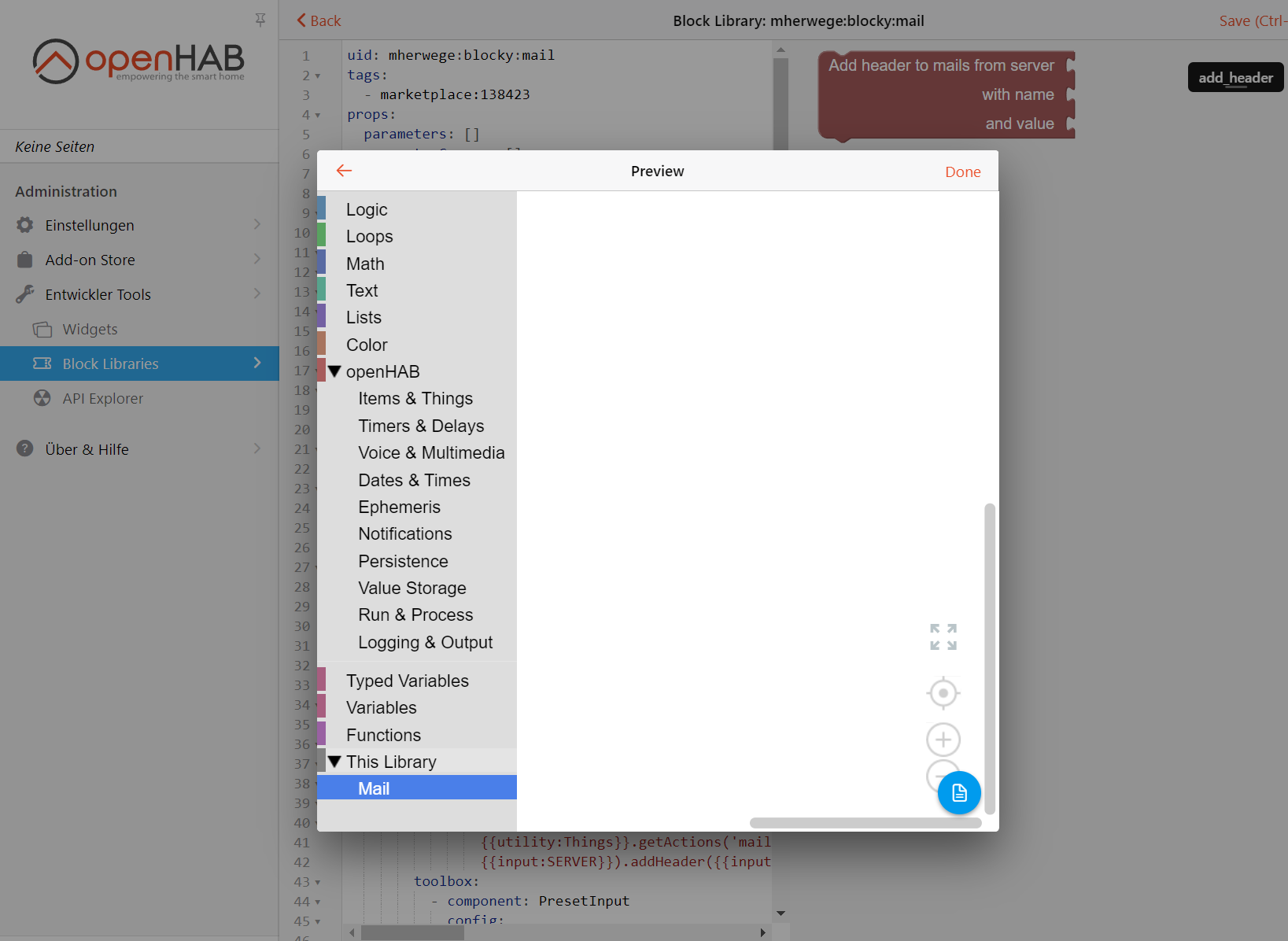 Mail Actions - Block Libraries - openHAB Community