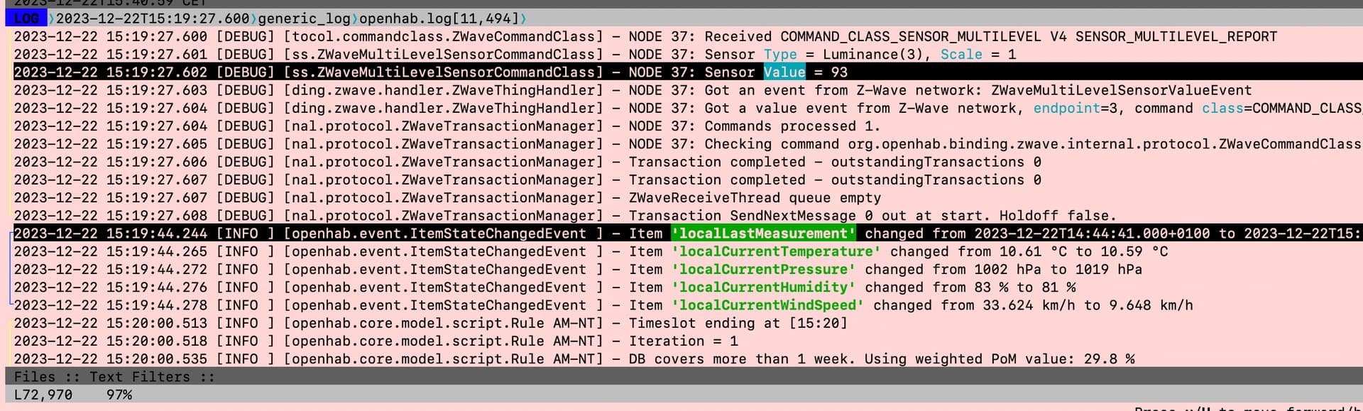 LNAV: interesting log file analyzer for the commandline - Other - openHAB Community