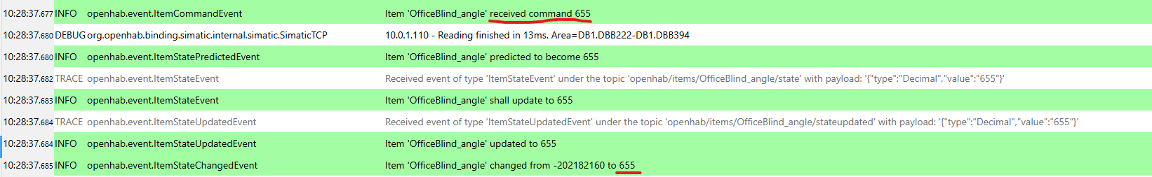 Item:Number change is not updated in binding - Items & Sitemaps - openHAB Community