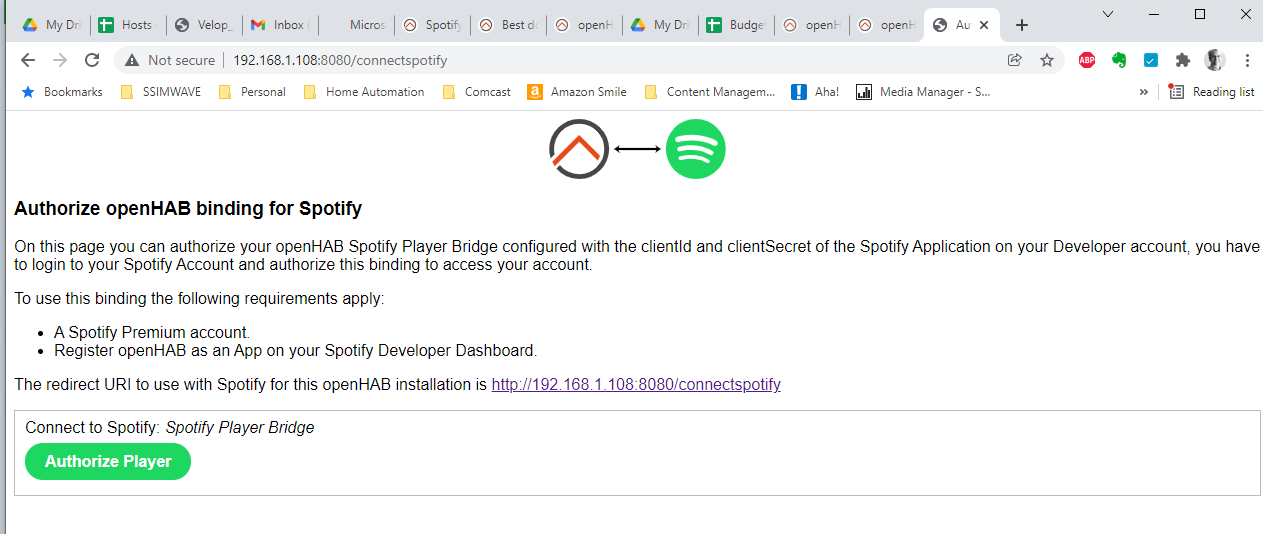Spotify Connect Binding - Page 13 - Bindings - openHAB Community